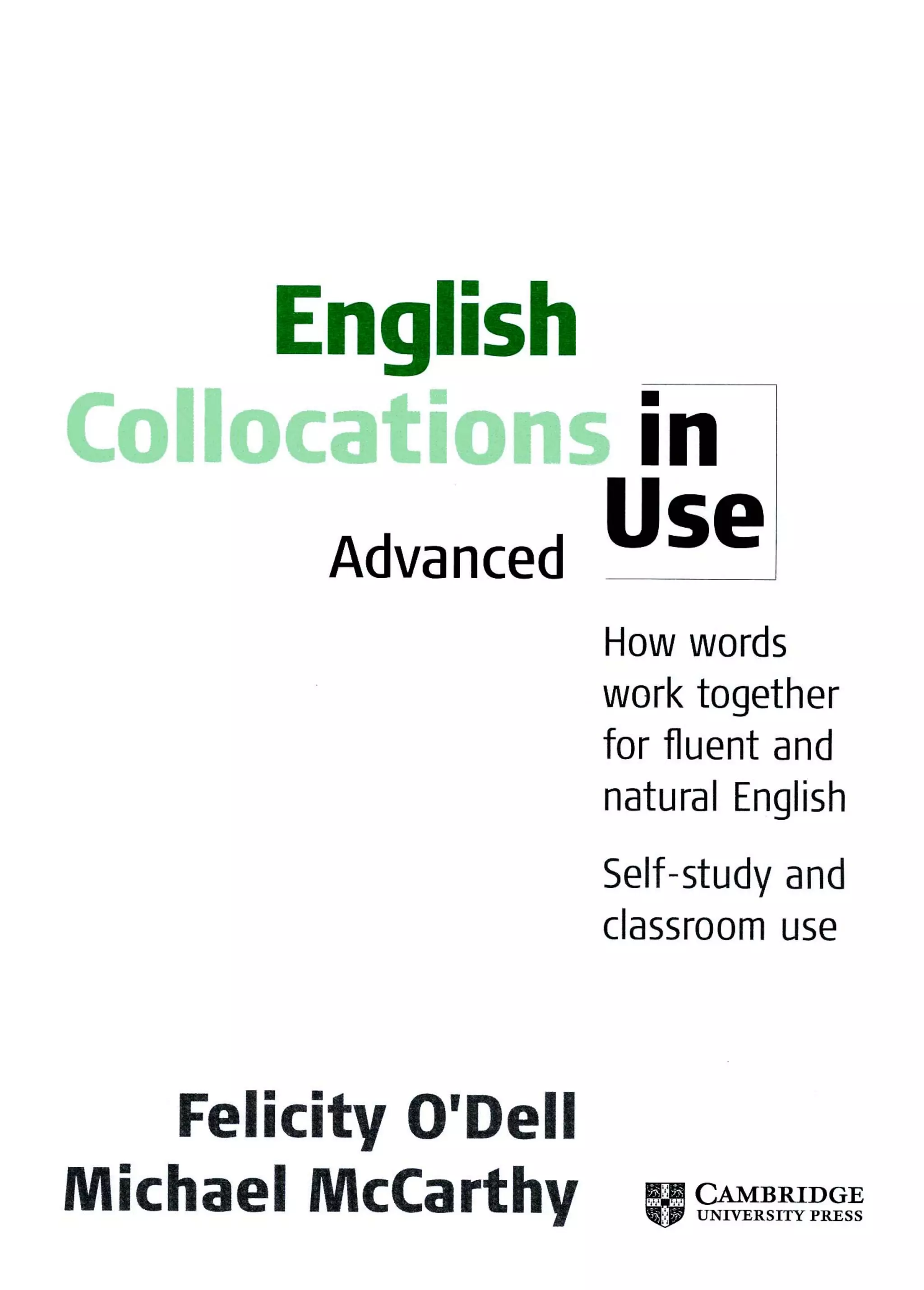 English collocations in_use_advanced | PDF