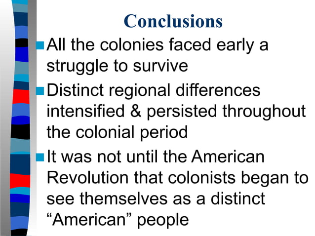 English Colonies during colonial times.. | PPT