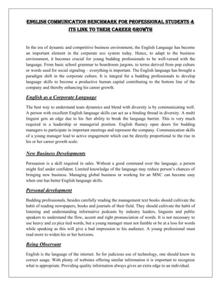 English comm modules roshan sahajpal | PDF