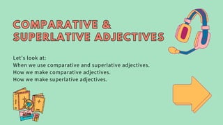 English Comparative and Superlative Adjectives Education Presentation ...