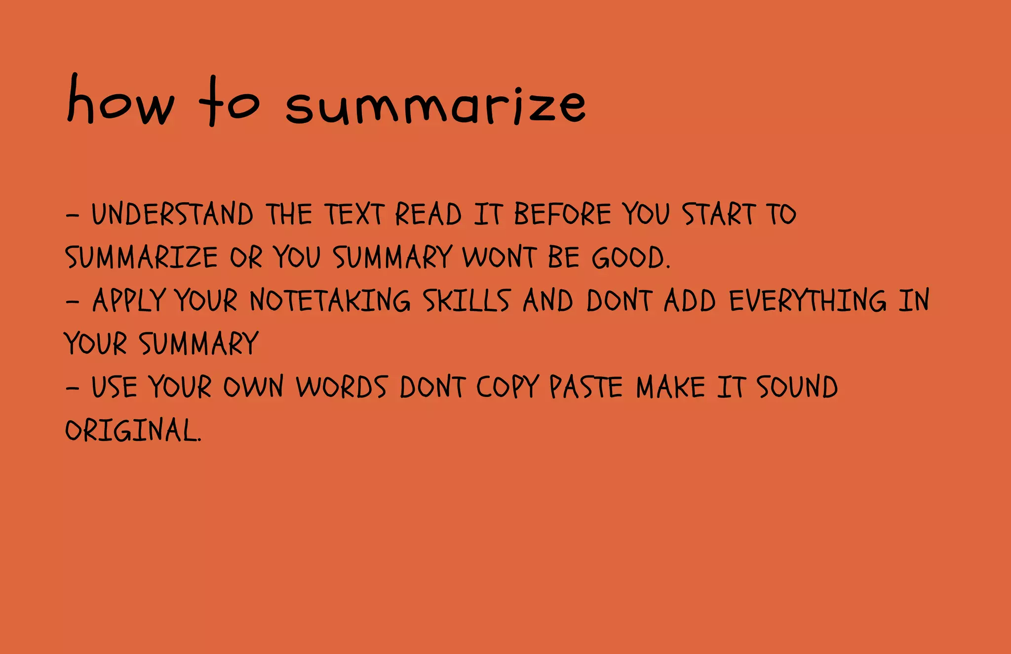 English Lesson 3: Summarizing a Text | PDF