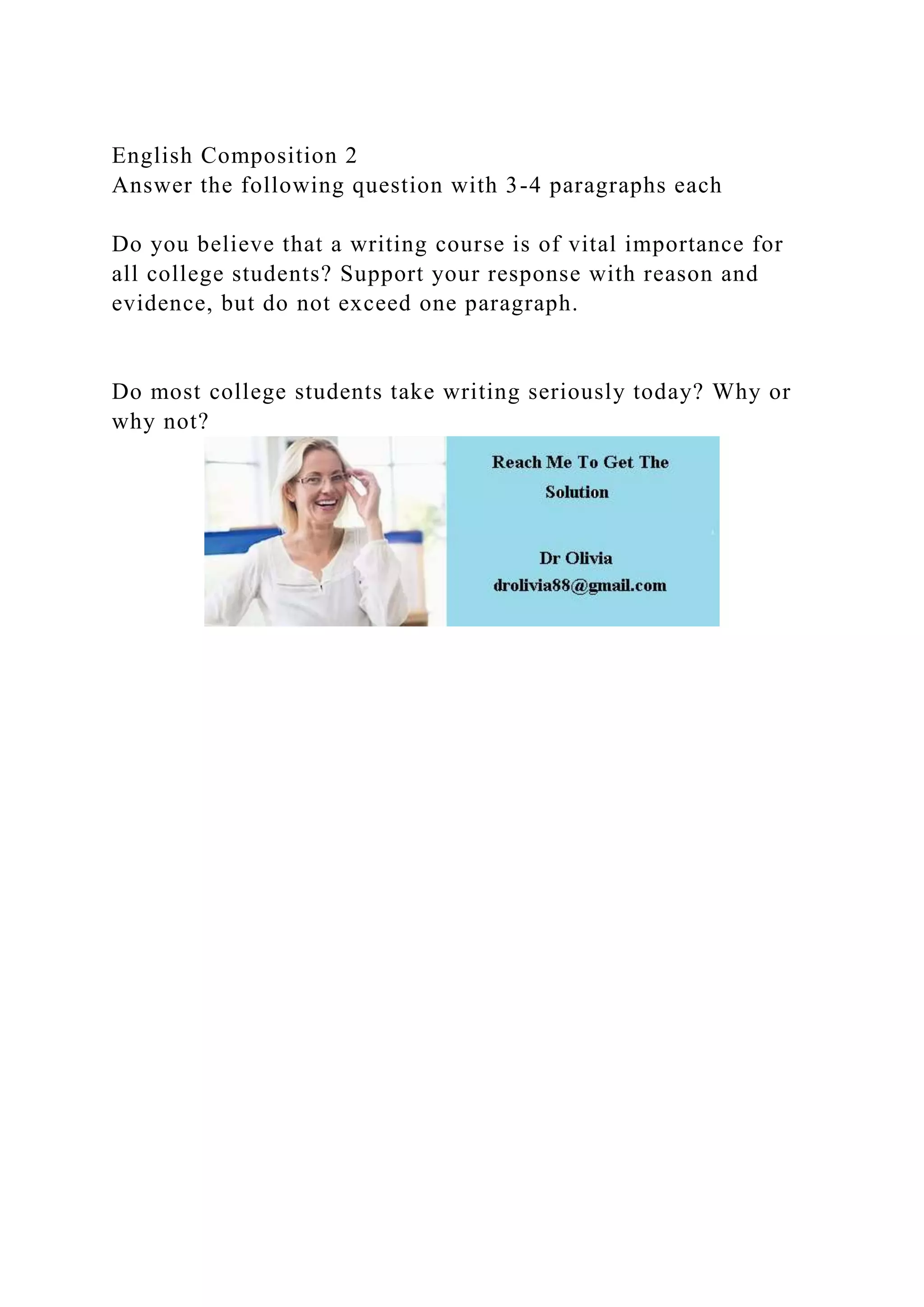English Composition 2Answer the following question with 3-4 paragr.docx
