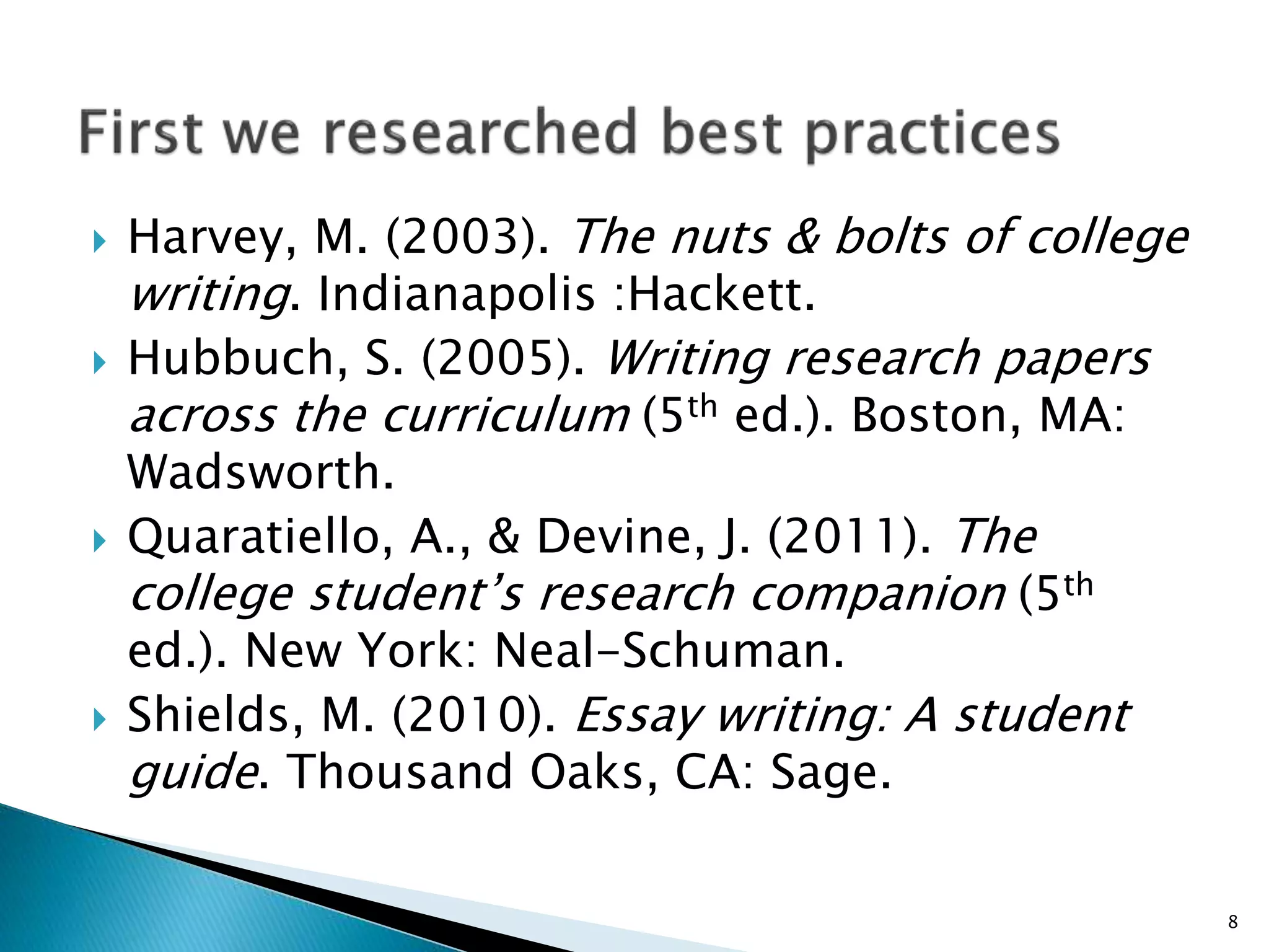 English Composition Students: How Are They Using Their Sources? | PPTX