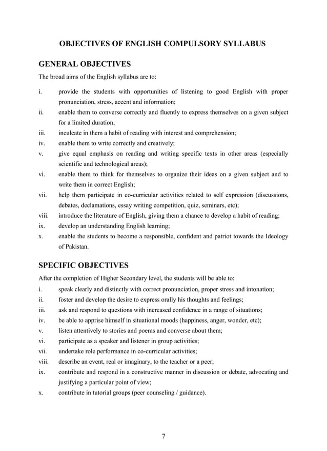 English Compulsory Test for FMDC | PDF