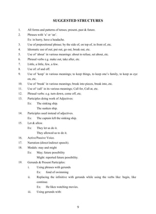English Compulsory Test for FMDC | DOC
