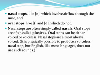 English consonants and classification | PPTX