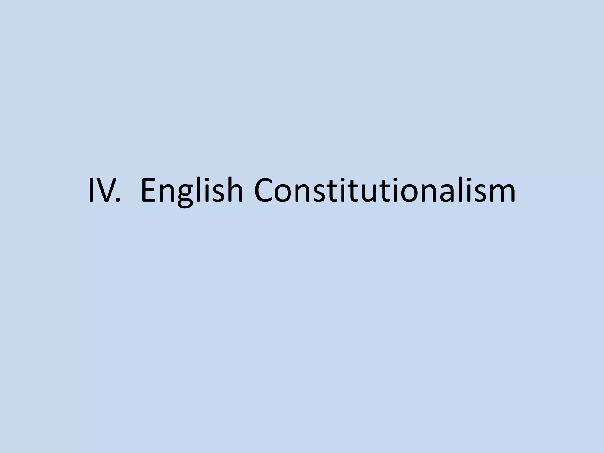 English constitutionalism | PPTX