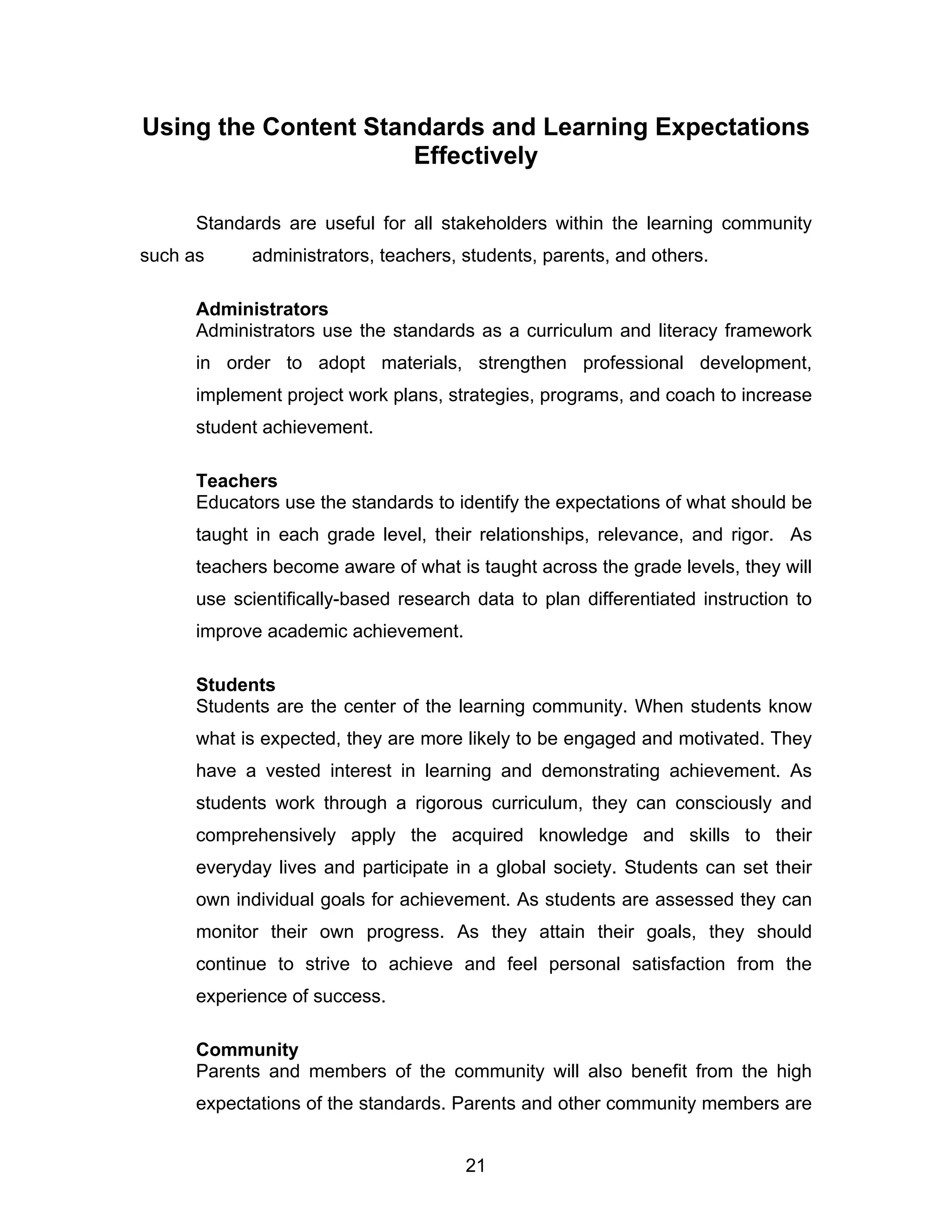 English content standards and grade level expectations Puerto Rico 2007 ...