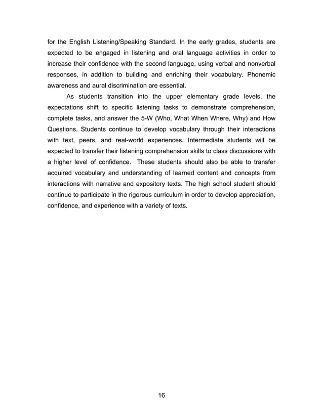 English content standards and grade level expectations Puerto Rico 2007 ...