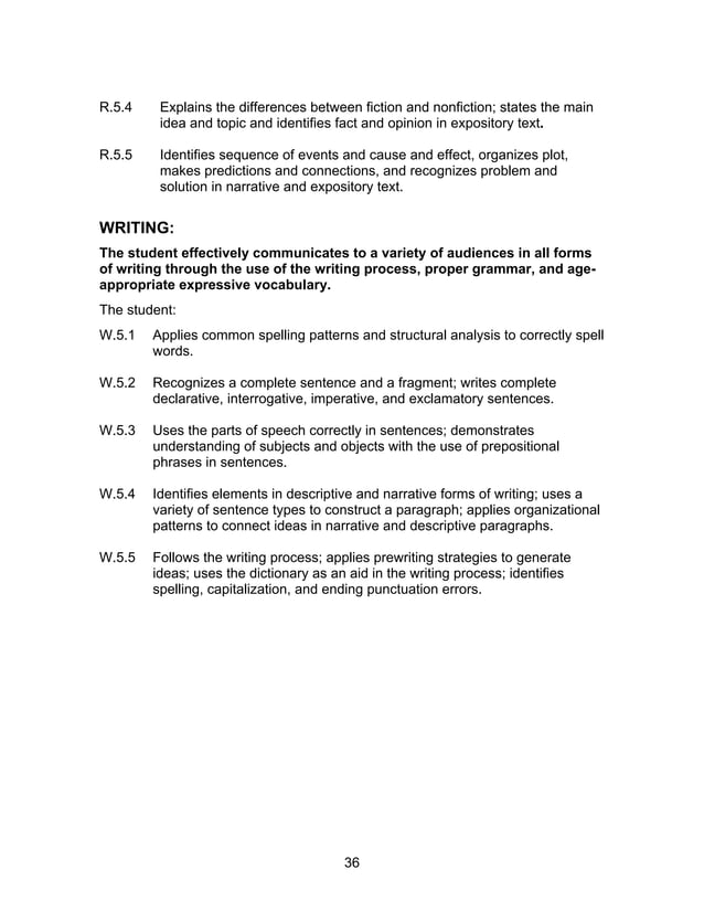 English content standards and grade level expectations Puerto Rico 2007 ...