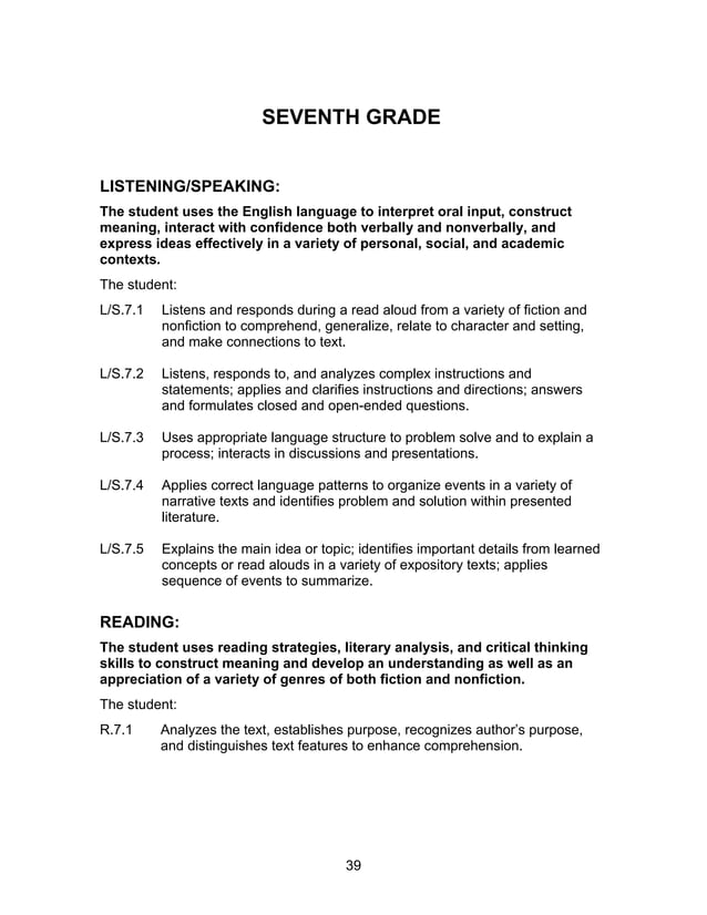 English content standards and grade level expectations Puerto Rico 2007 ...