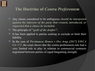 Rules of Contract Interpretation Under UK Law | PPTX