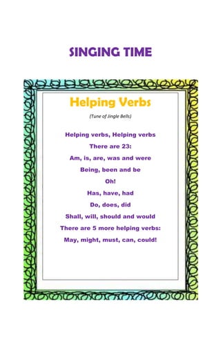 Helping Verbs Song