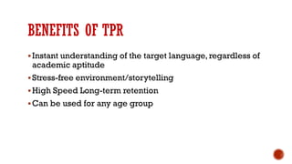 English Seminar - Total Physical Response (TPR) | PDF