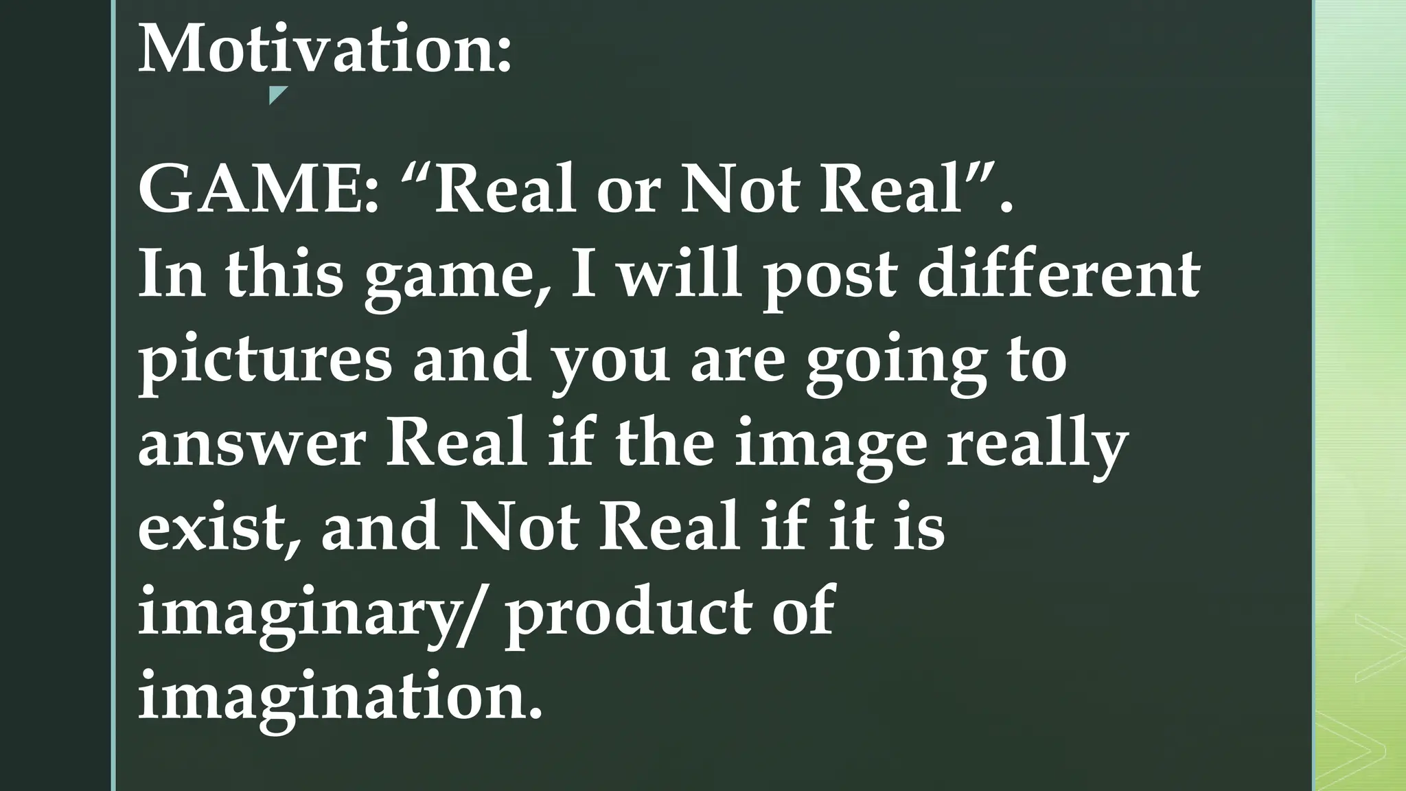 English COT Real vs. Make Believe 1stQ.pptx