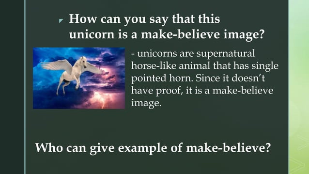 English COT Real vs. Make Believe 1stQ.pptx | Financial Planning ...