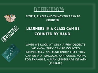 English Countable Nouns and Antonyms | PPT