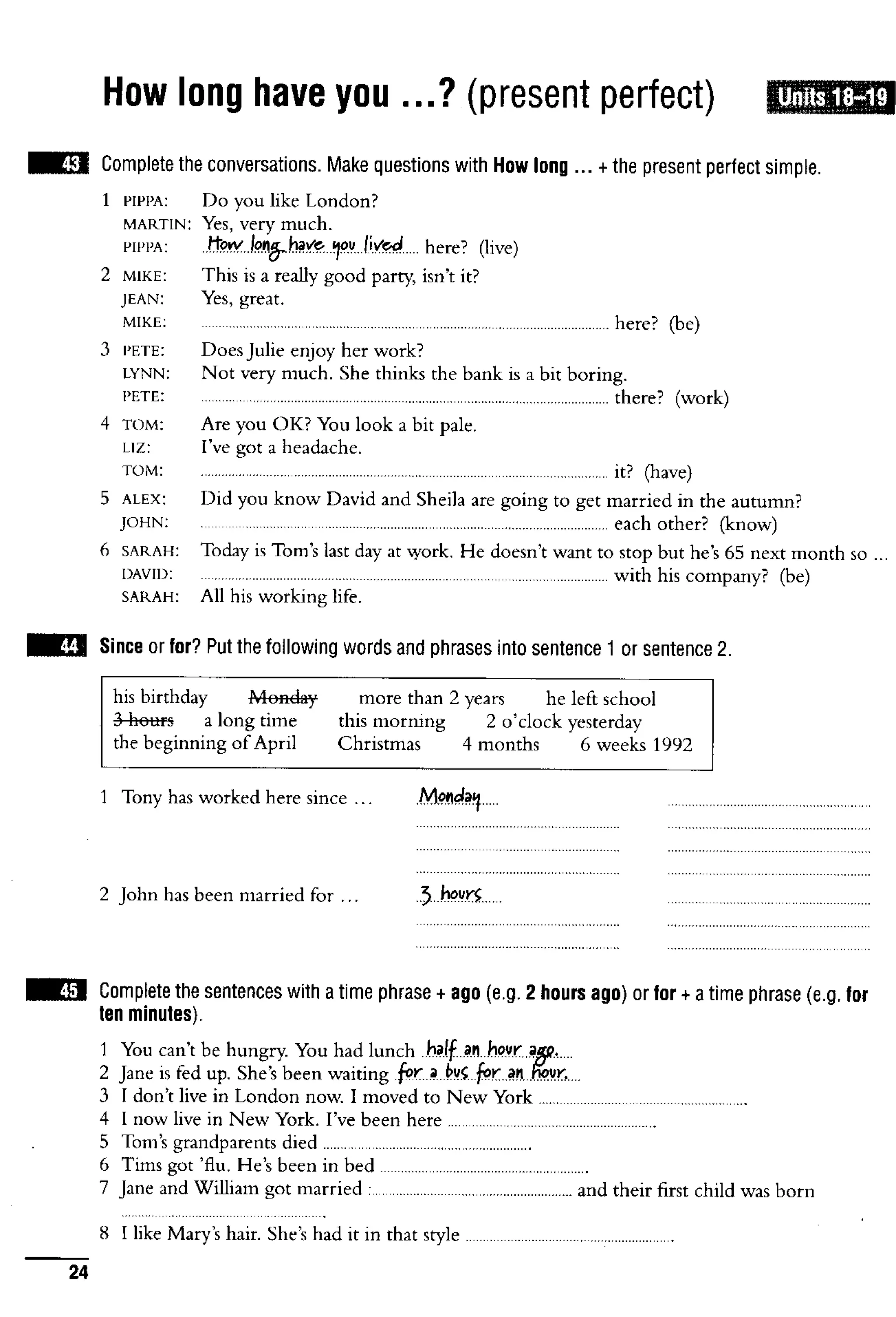 English course: essential grammar in use supplementary exercises | PDF