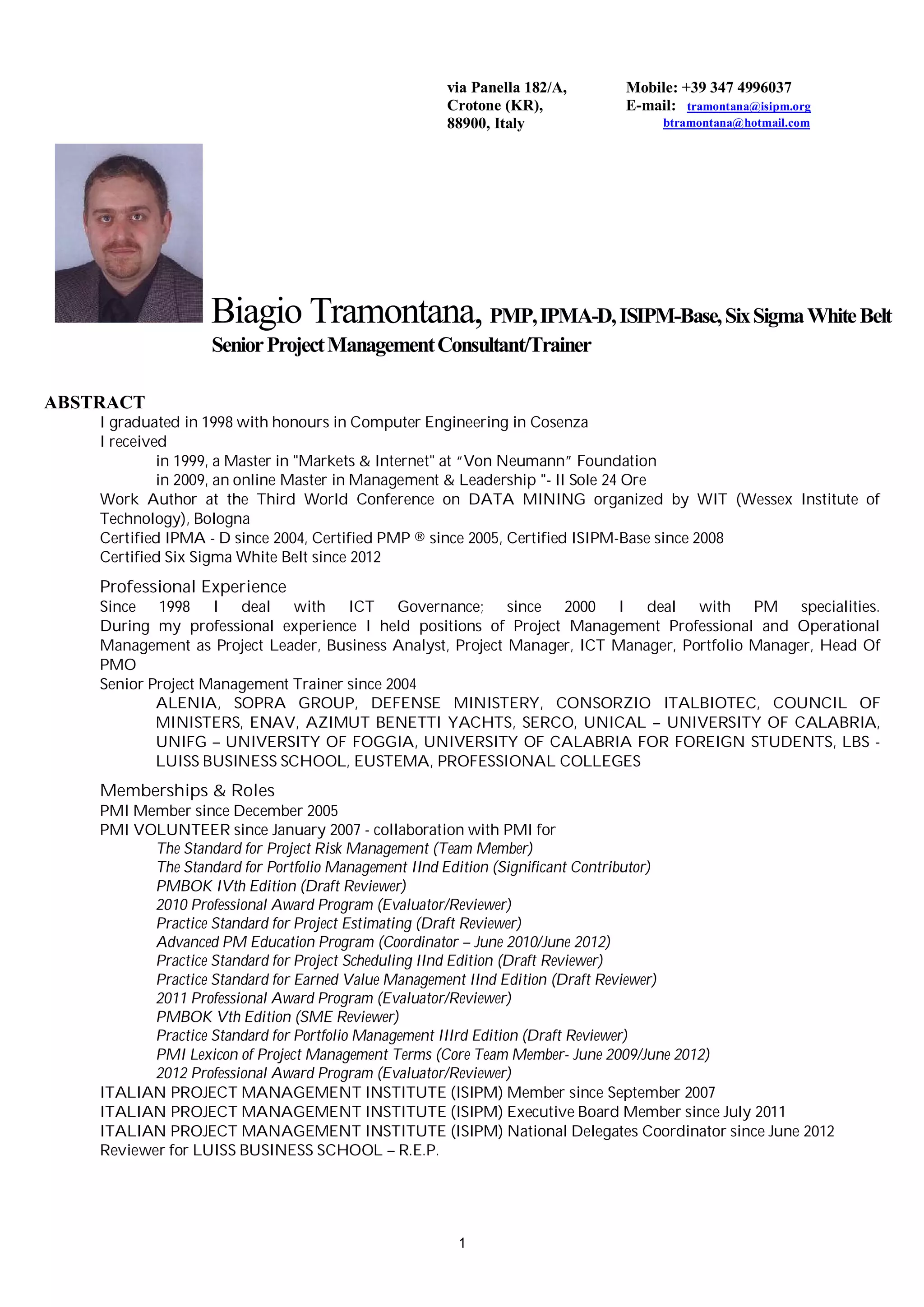 English CV | PDF | Databases | Computer Software and Applications