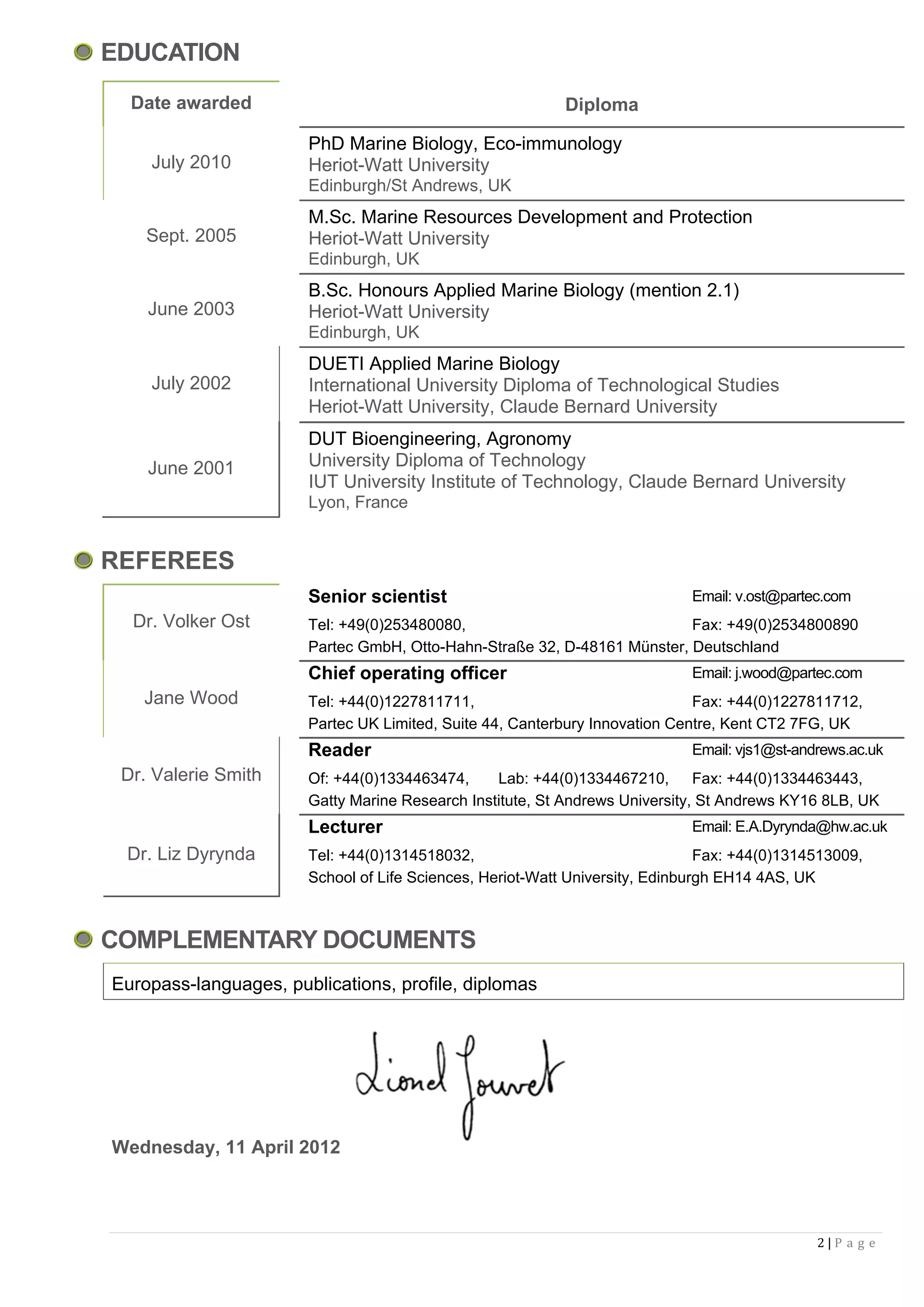 English CV | PDF