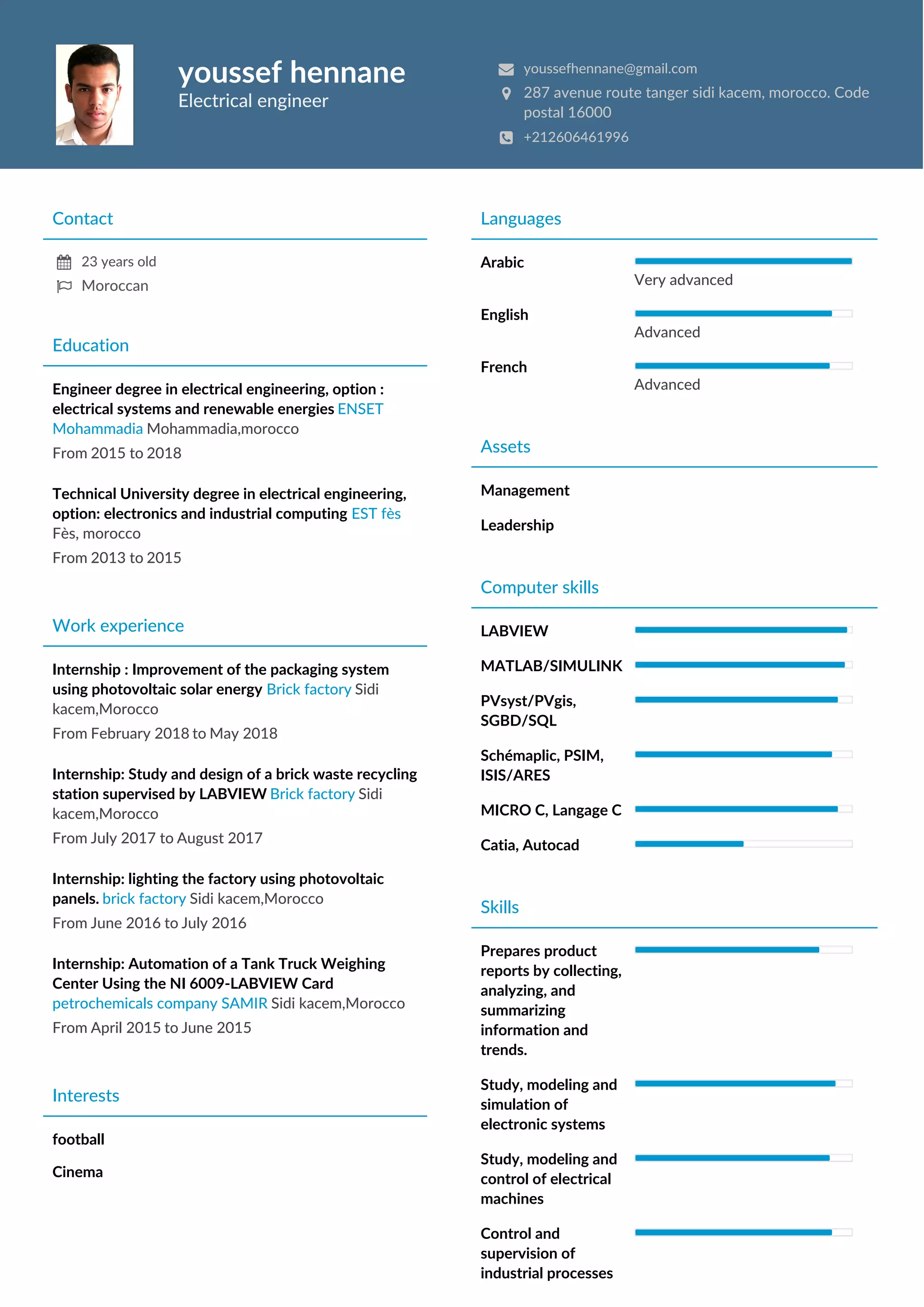 YOUSSEF HENNANE CV | PDF