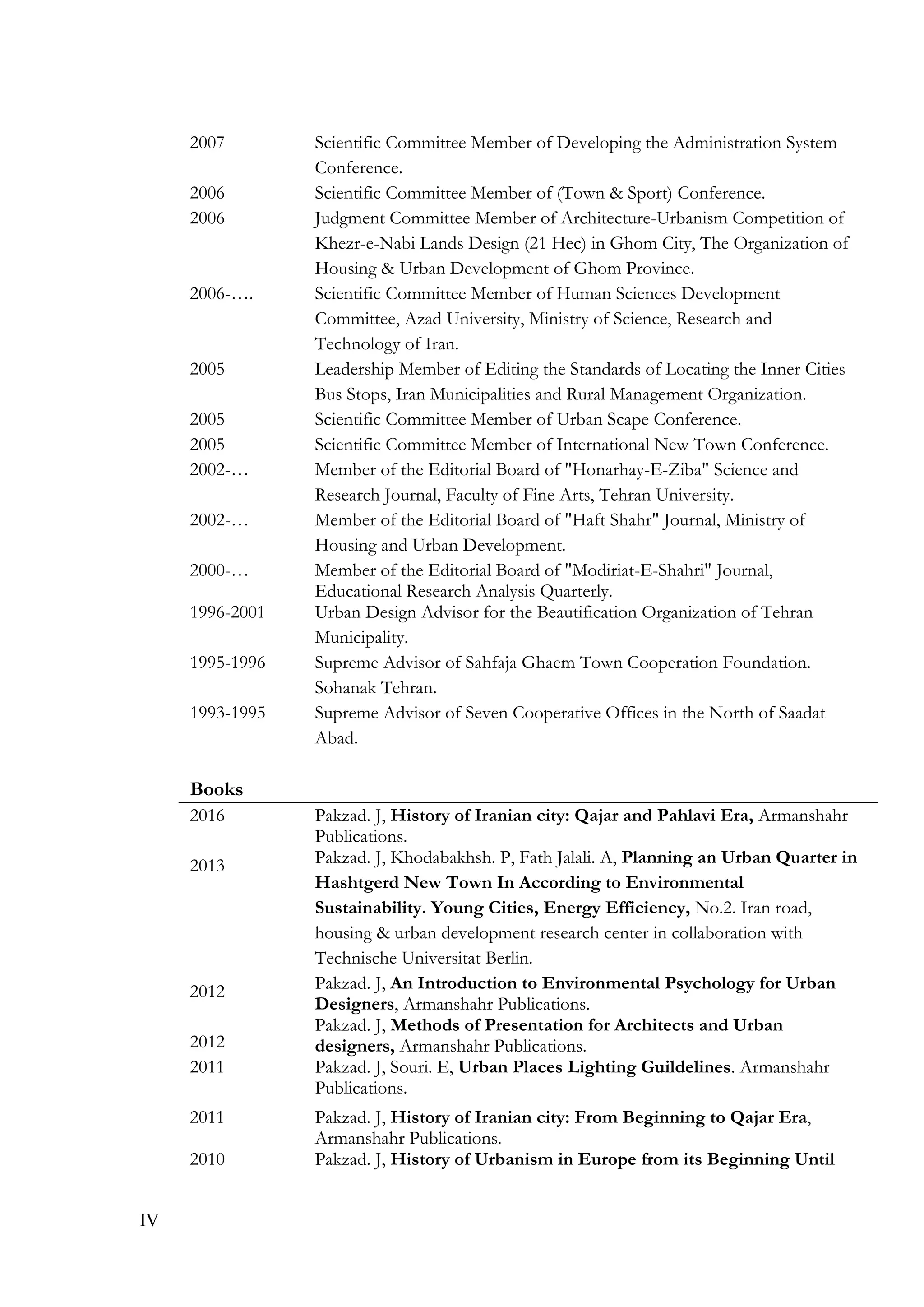 English CV- Dr. Pakzad | PDF