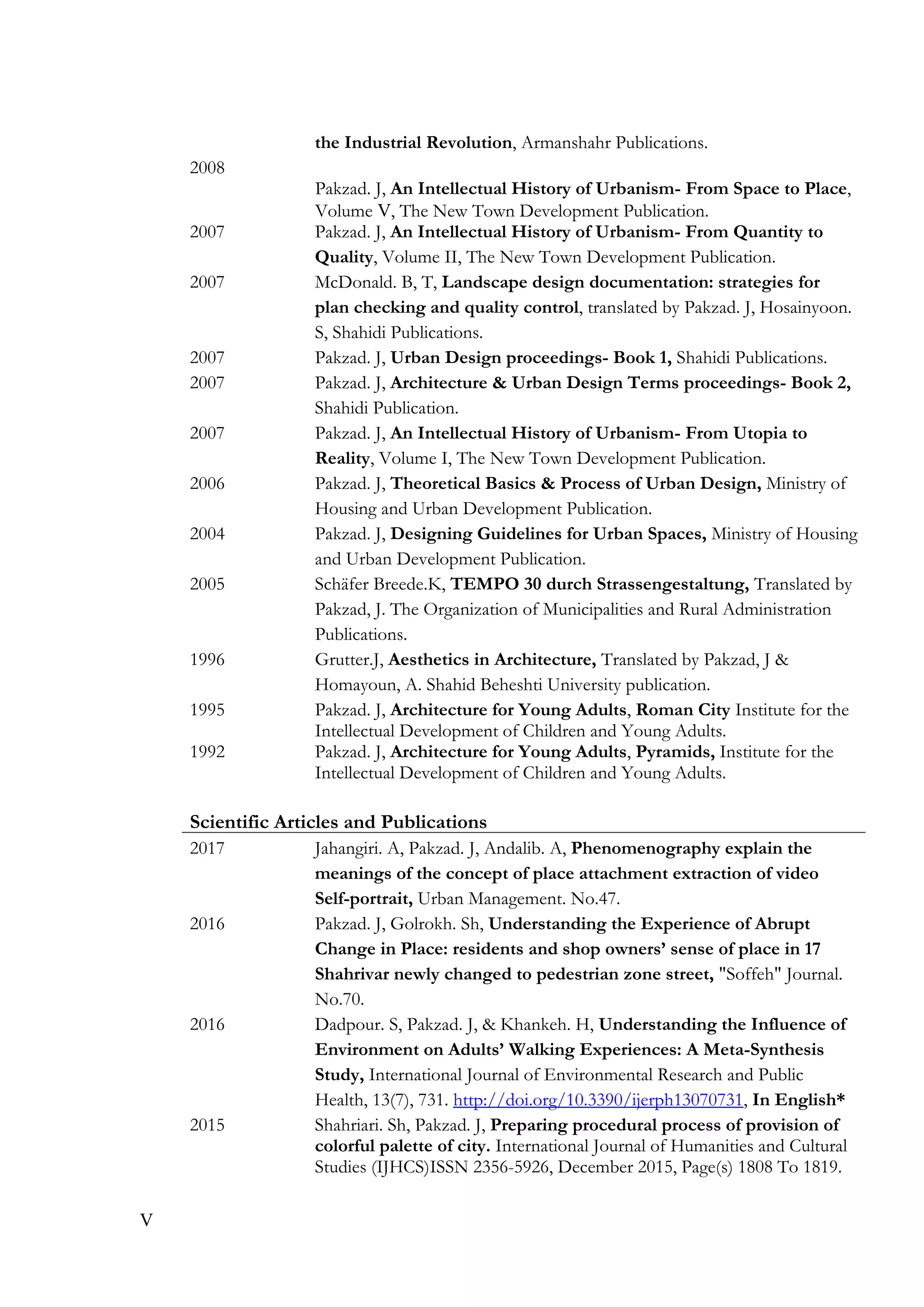 English CV- Dr. Pakzad | PDF