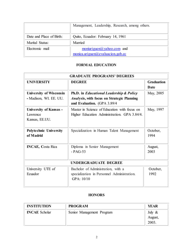 English cv monica uriguen, 2021 | PDF