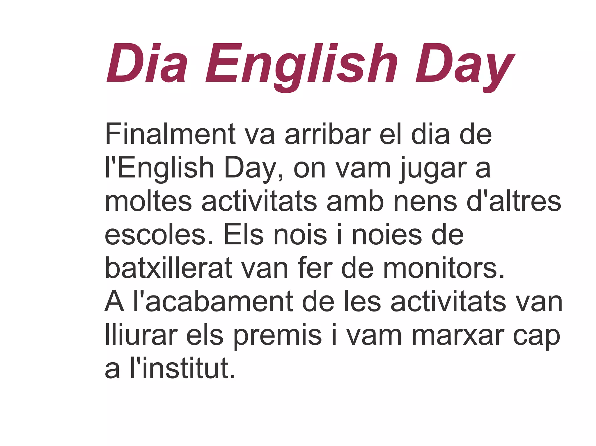 English day 2014 | ODP