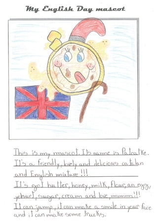 English day mascots | DOC
