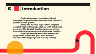 ENGLISH DAY PROJECT school program...... | PPTX