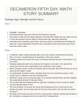 English decameron fifth day, ninth night | PDF