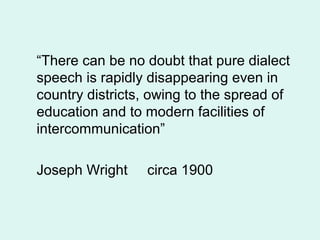 English dialects and words | PPT