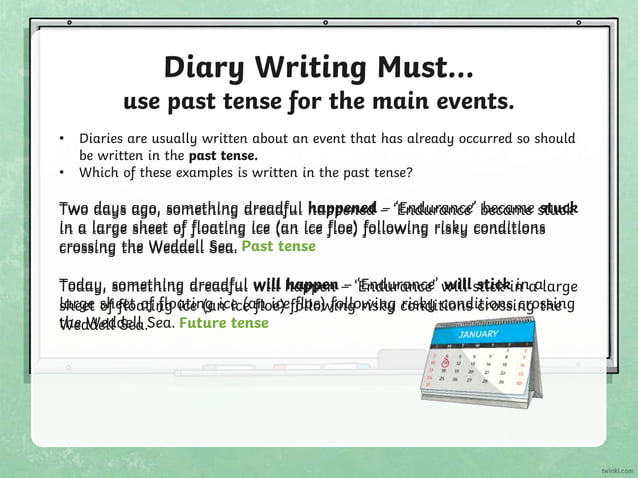 English Diary Writing Powerpoint.pptx | Funeral | Personal Celebrations & Life Events