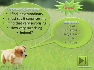 English disbelief & surprising (SMA X) | PPTX