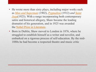 English Dramatists | PPT