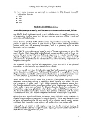 English ebook test preparation material | PDF
