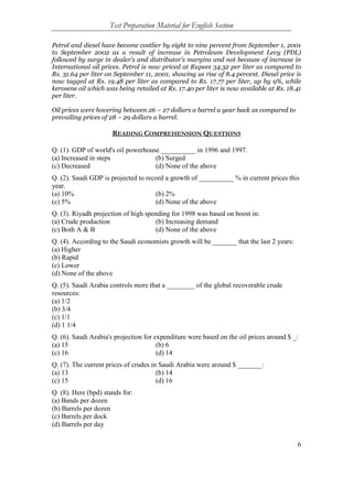 English ebook test preparation material | PDF