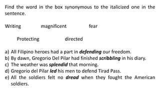 English eIMs - key sentence | PPT