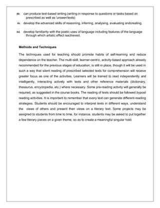 English elective 202122 | PDF