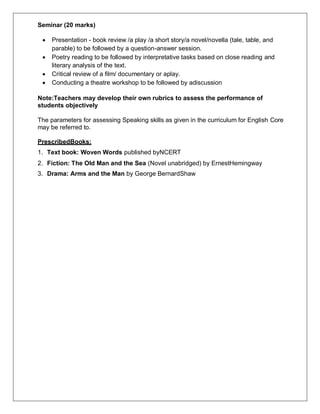 English elective 202122 | PDF