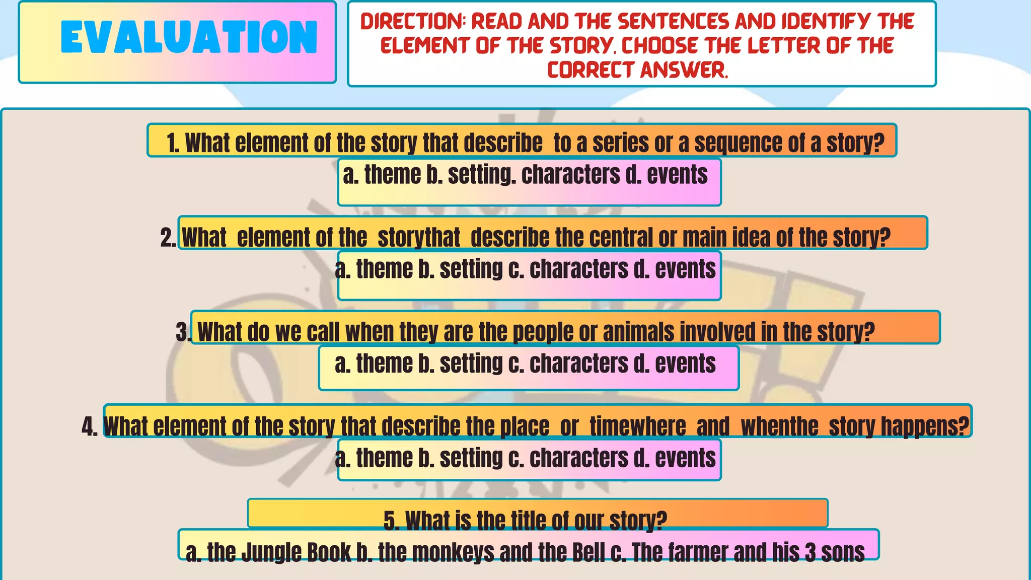 English Elements of the Story Presentation.pptx | Fantasy | Genres