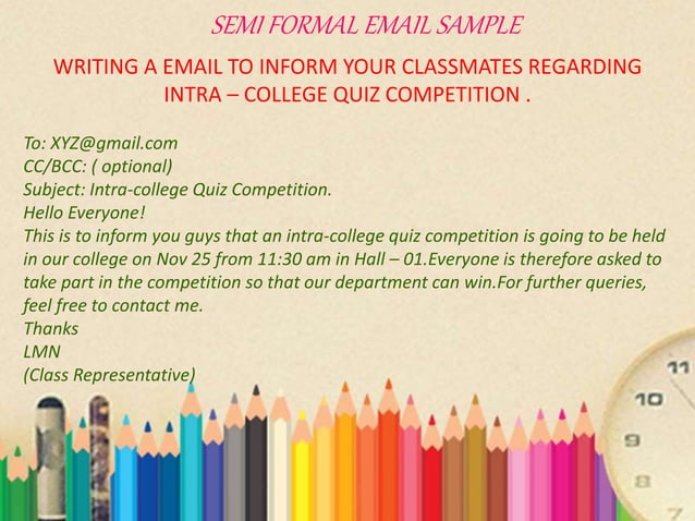 English Email Writing byme- at work place ppt pptx | PPT