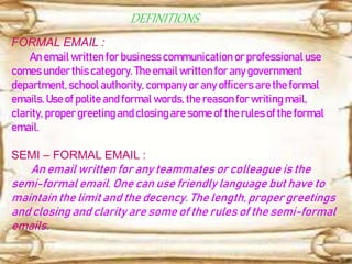 English Email Writing byme- at work place ppt pptx | PPTX