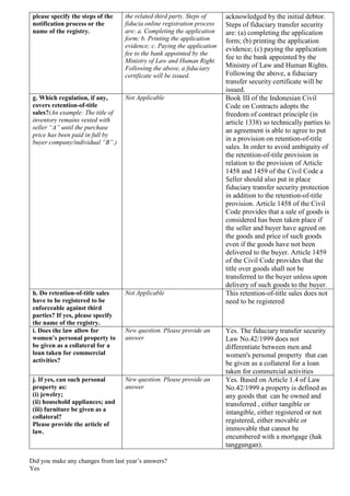 EODB INDONESIA 2018 - 2019 - Getting Credit Handbook | PDF
