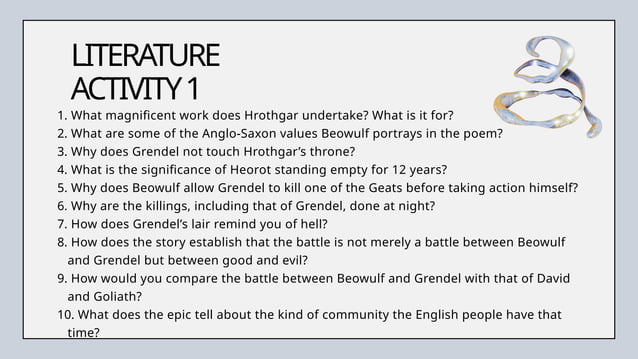 Anglo-American Literature English 8 Epicpptx | PPT