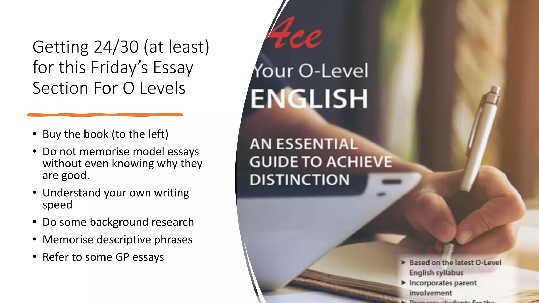 Colin Ong's English O Level Workbook | PPT