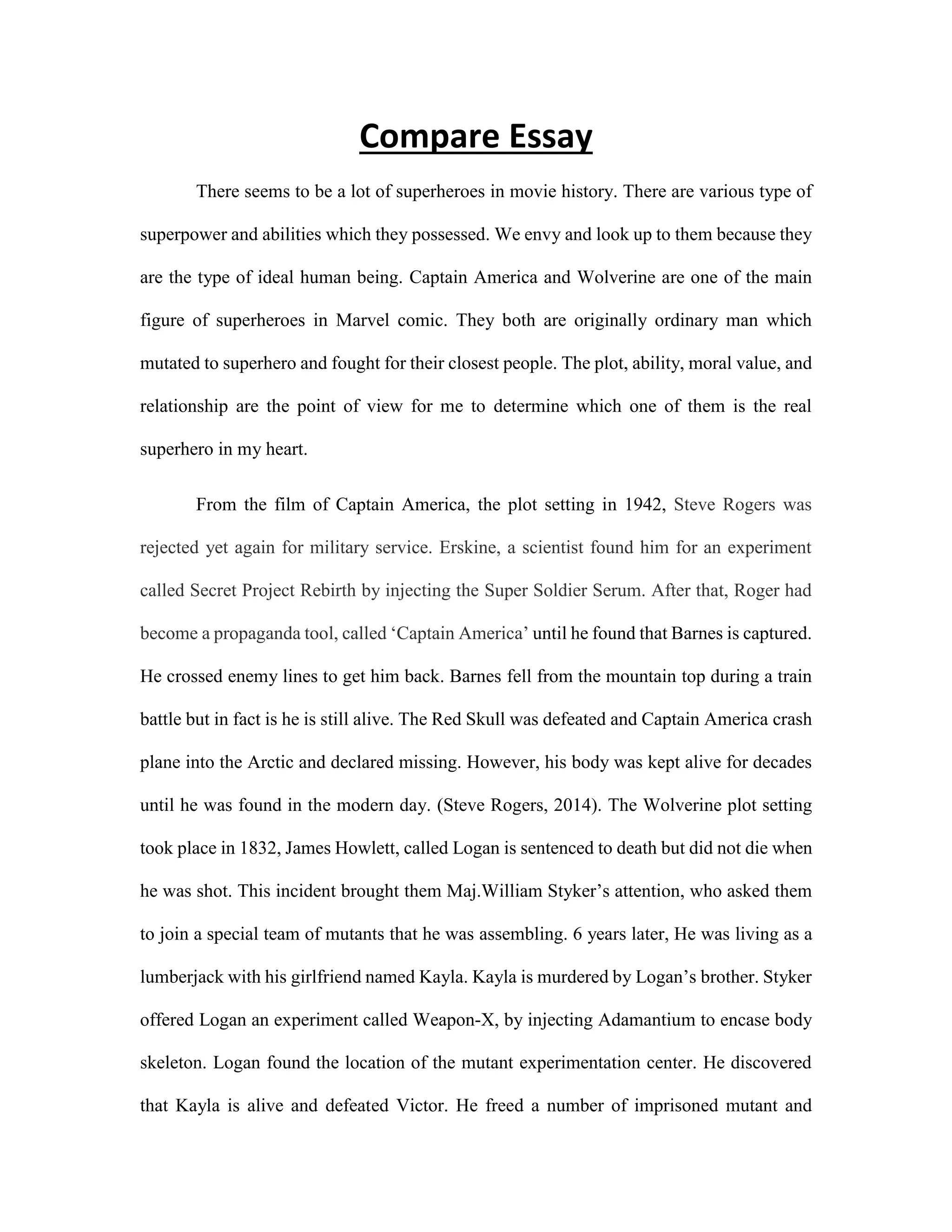 English essay assignment complete | DOCX