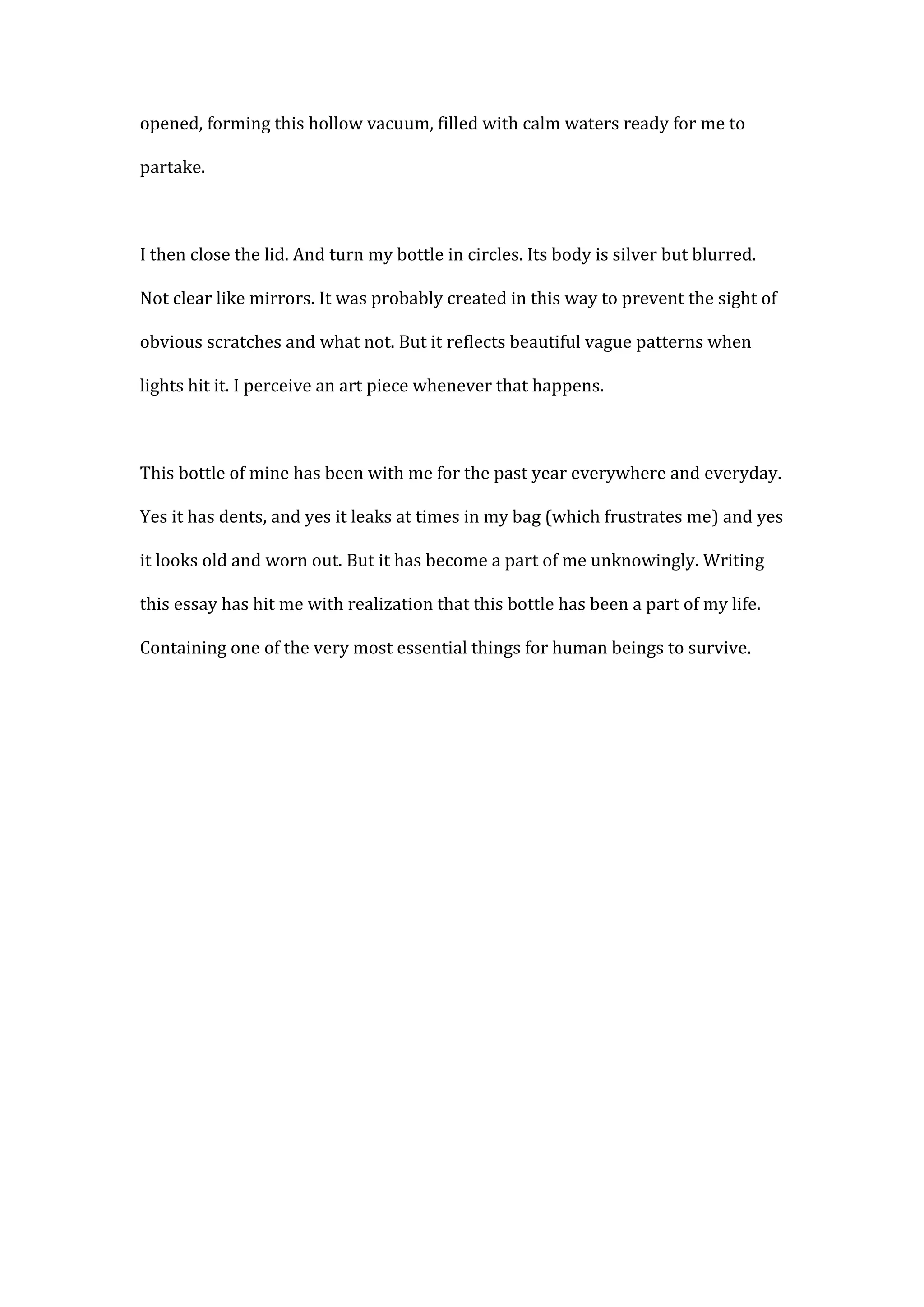 Descriptive / Narrative Essay | PDF