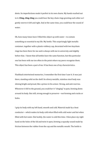 Descriptive / Narrative Essay | PDF